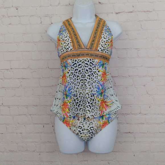 VENUS | Swim | Venus Swimsuit Womens 8 Floral Animal Print Wilde Cat ...